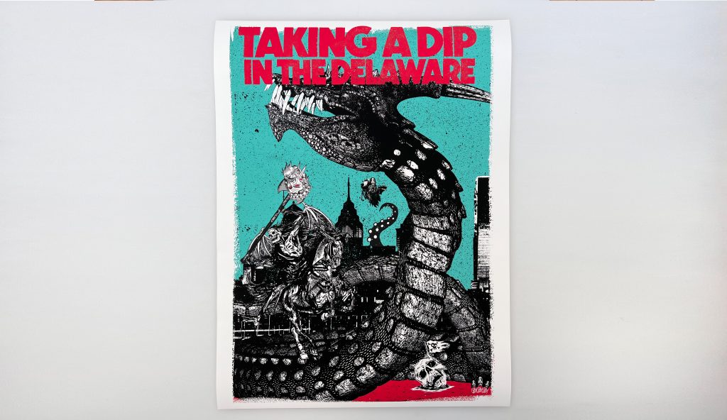 Taking a Dip In the Delaware - Fireball Printing