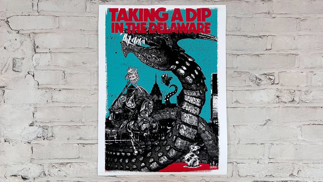 Taking a Dip In the Delaware - Fireball Printing